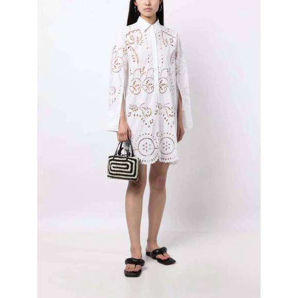 Nili Lotan | Dresses | New Nili Lotan Mathilde Embroidered Poplin Dress ...